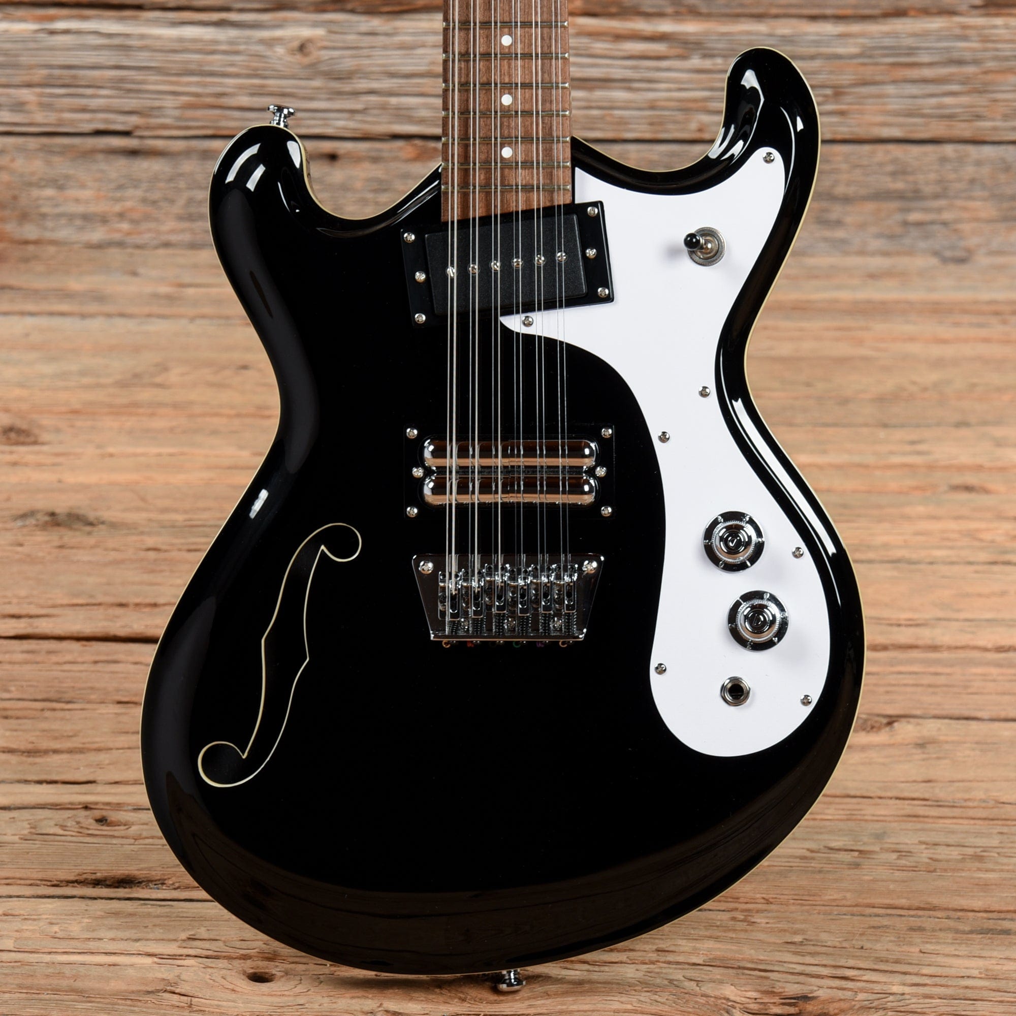 Danelectro '66 12-String Black – Chicago Music Exchange