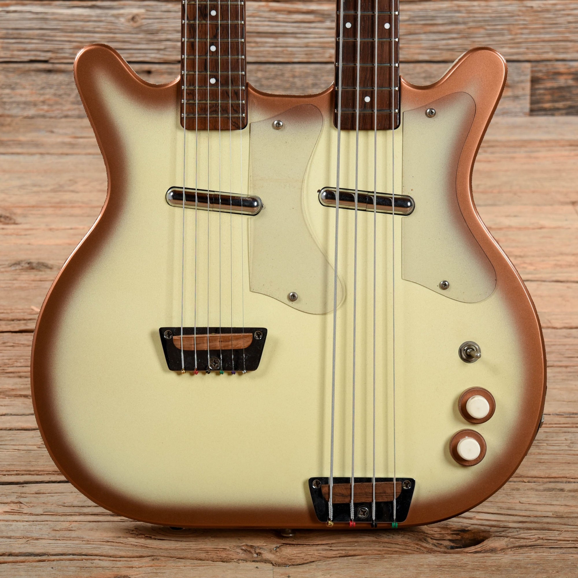 Danelectro Doubleneck Copper Burst Partial Refin 1965 – Chicago Music ...