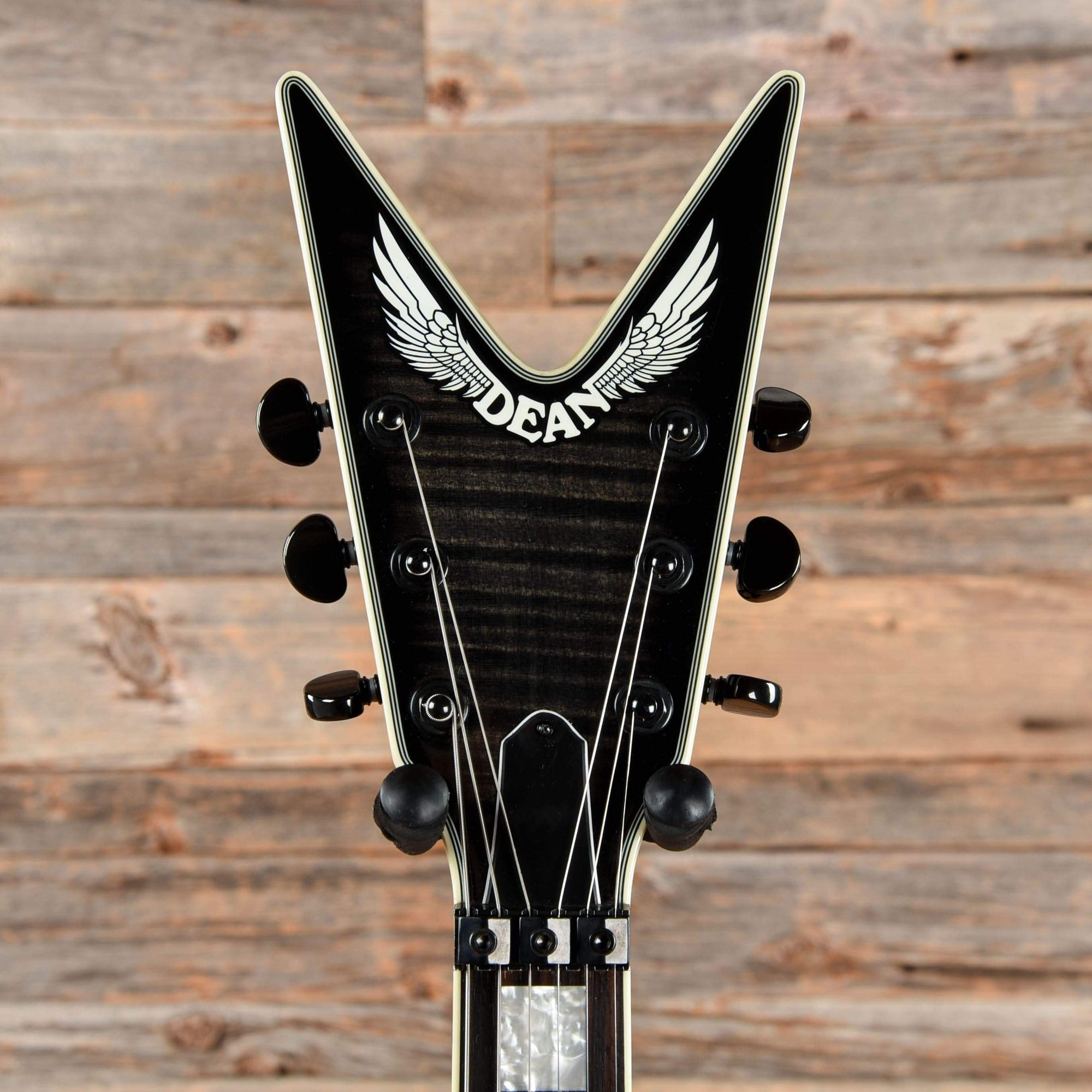 Dean Guitars Custom Run Splittail Trans Black – Chicago Music Exchange