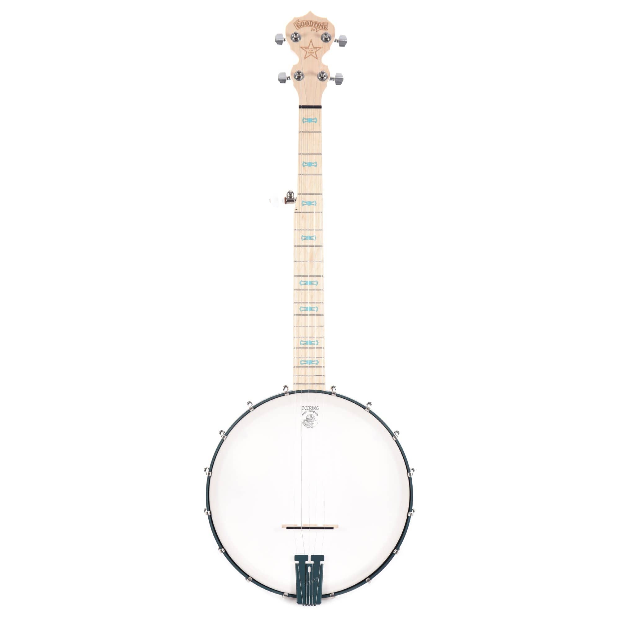 Deering Goodtime Jr. 5-String Openback Banjo Seawater Teal – Chicago ...