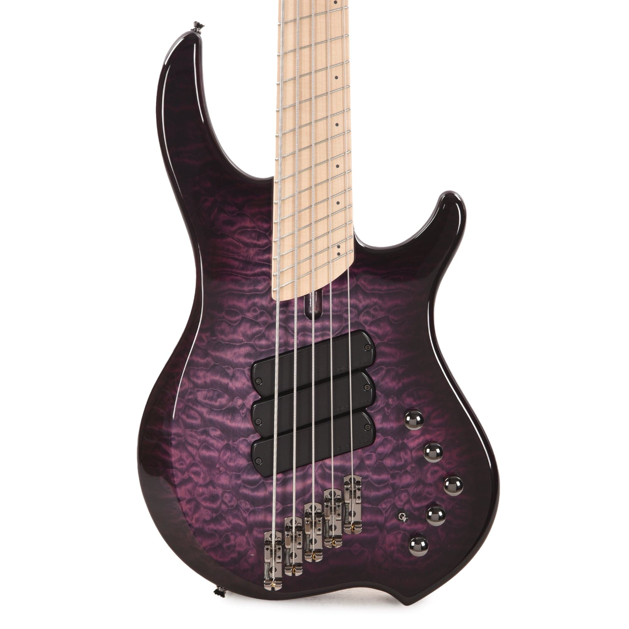 Dingwall Combustion 5-String Swamp Ash/Quilted Maple Ultra Violet Burs ...
