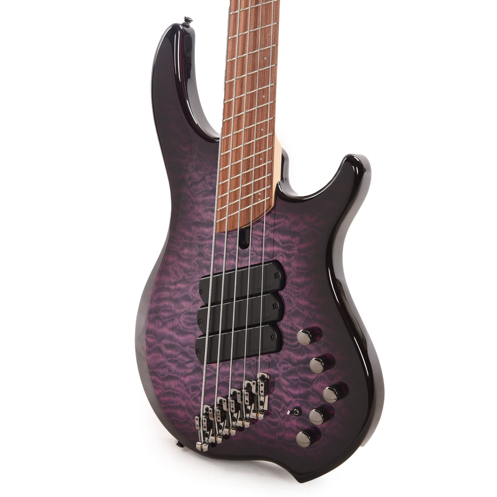 Dingwall Combustion 5-String Swamp Ash/Quilted Maple Ultra Violet Burs ...