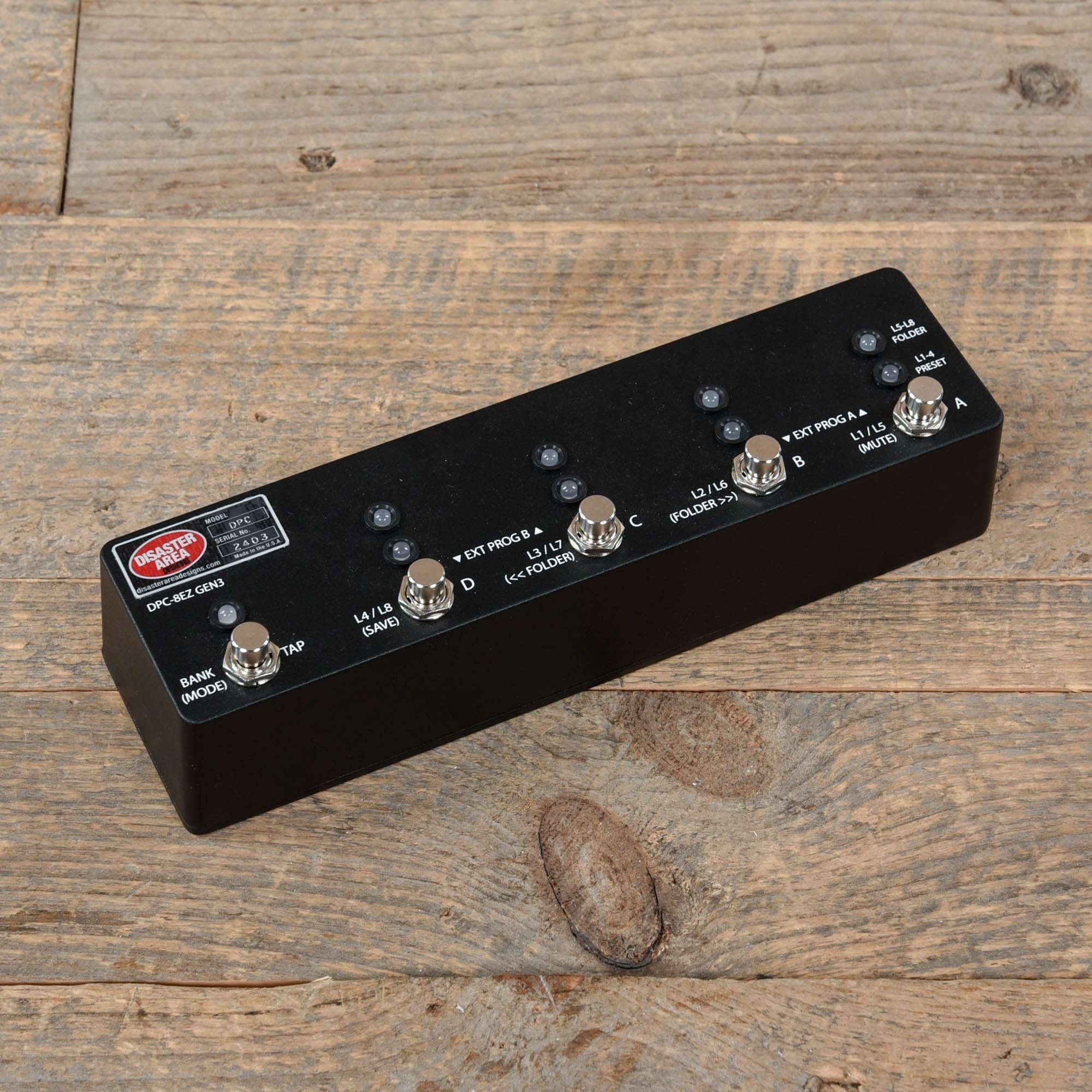 Disaster Area DPC-8EZ Gen3 Programmable Bypass Switcher with MIDI ...