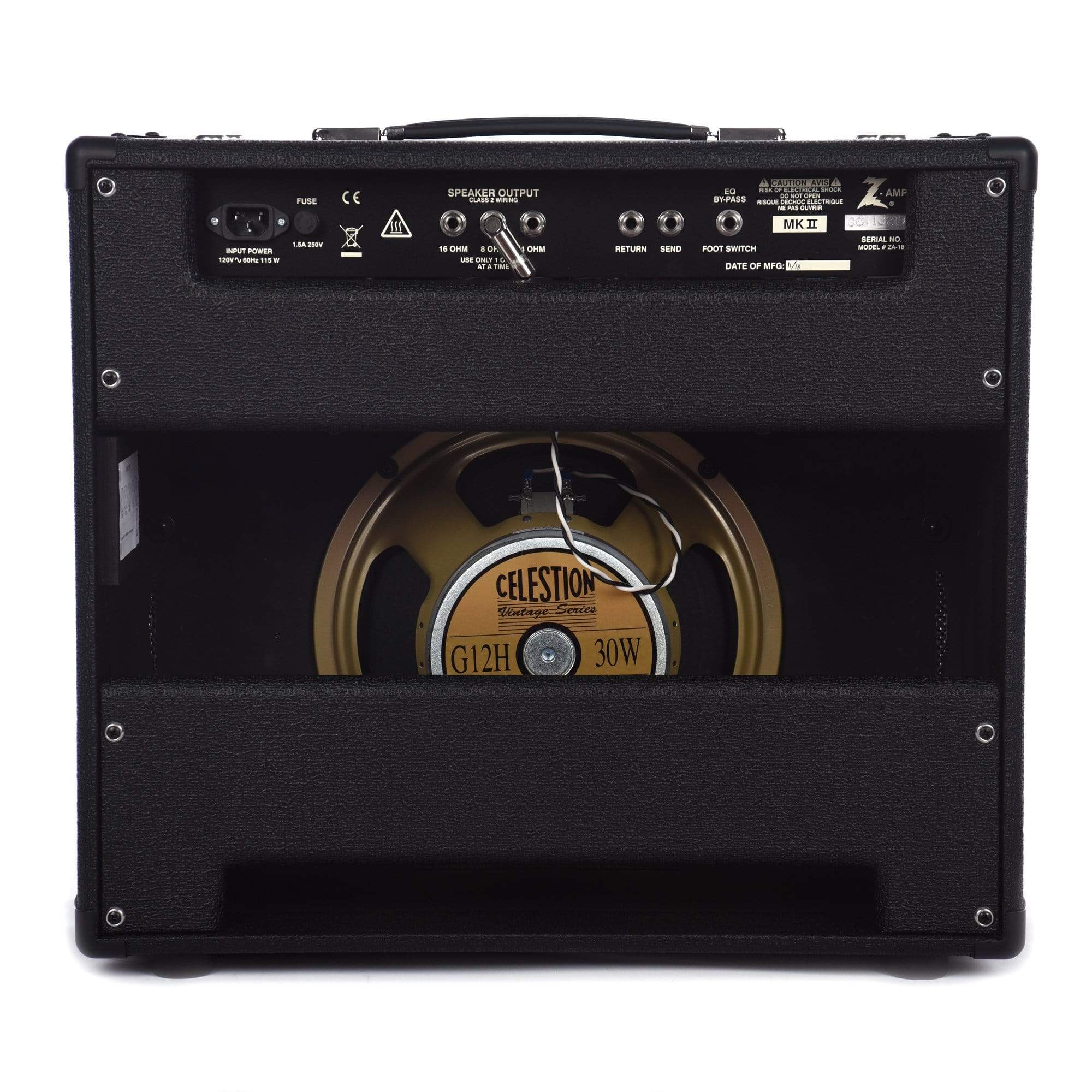 Dr. Z MAZ 18 Jr. MK.II NR 1x12 LT Combo Black w/Salt & Pepper Grill ...