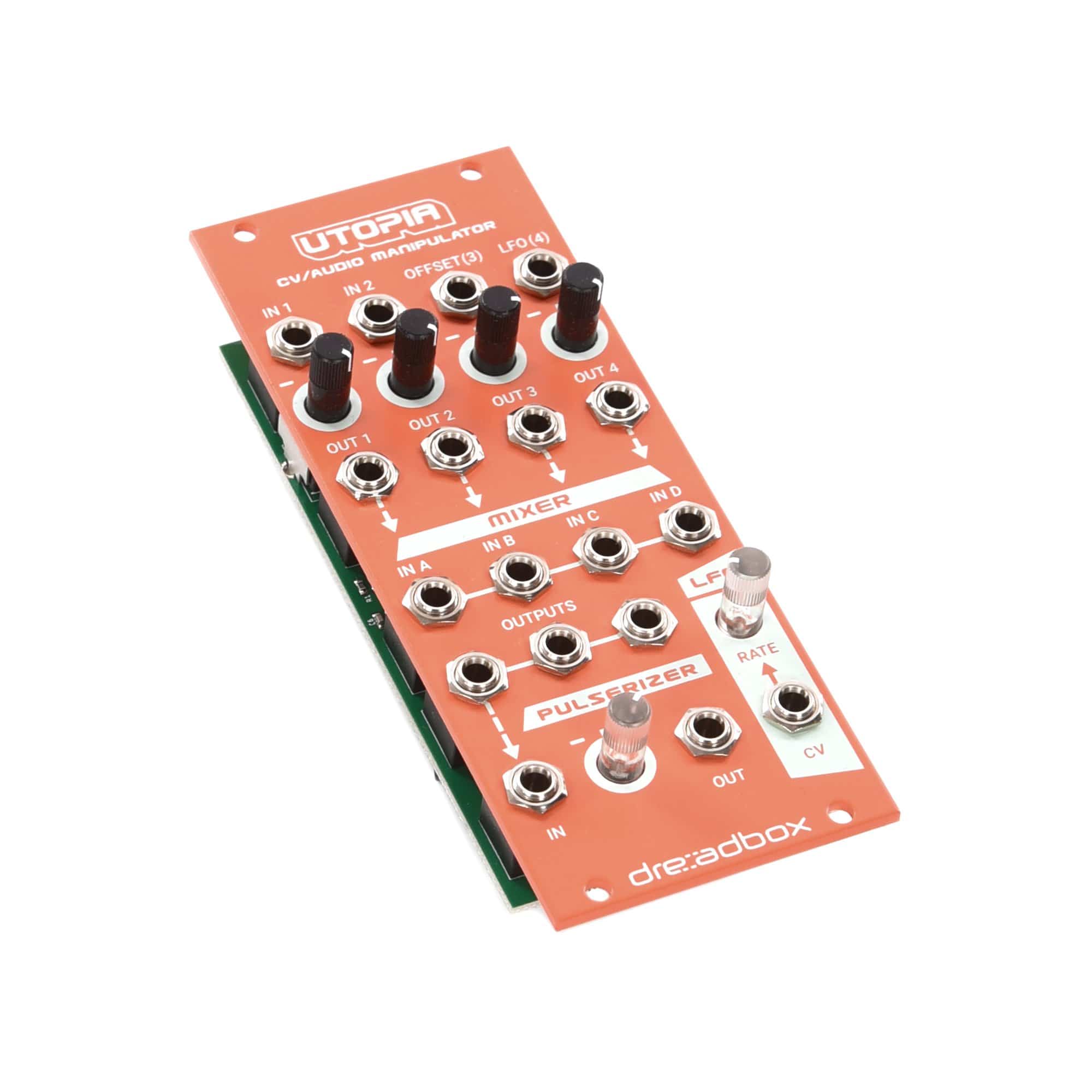 Dreadbox Utopia CV-Audio Manipulator, Mixer, LFO & Pulserizer Eurorack ...