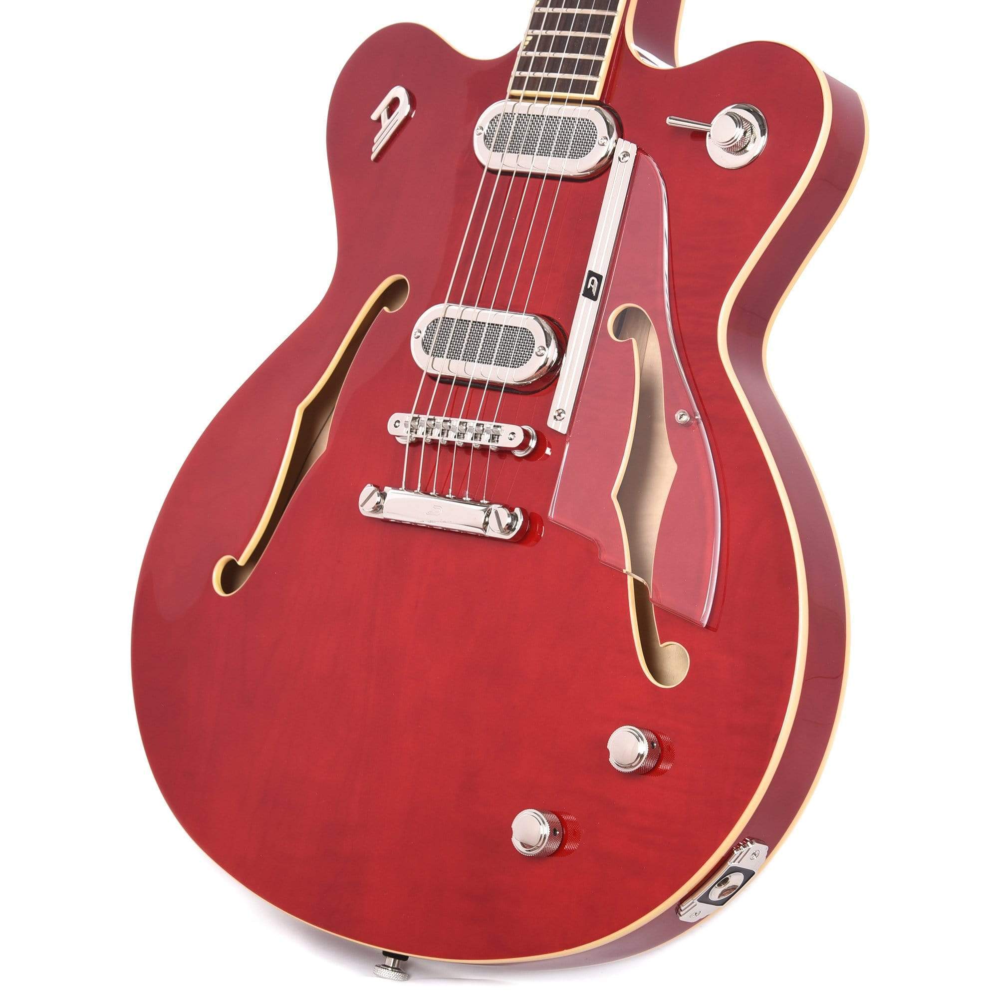 Duesenberg Gran Majesto Cherry Red Double Cutaway – Chicago Music Exchange