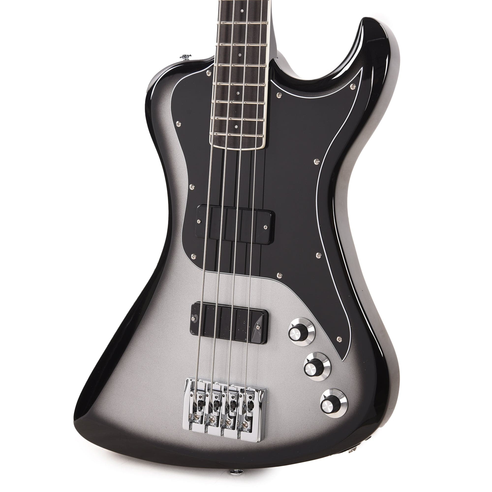 Dunable DE R2 Bass Gloss Silverburst – Chicago Music Exchange