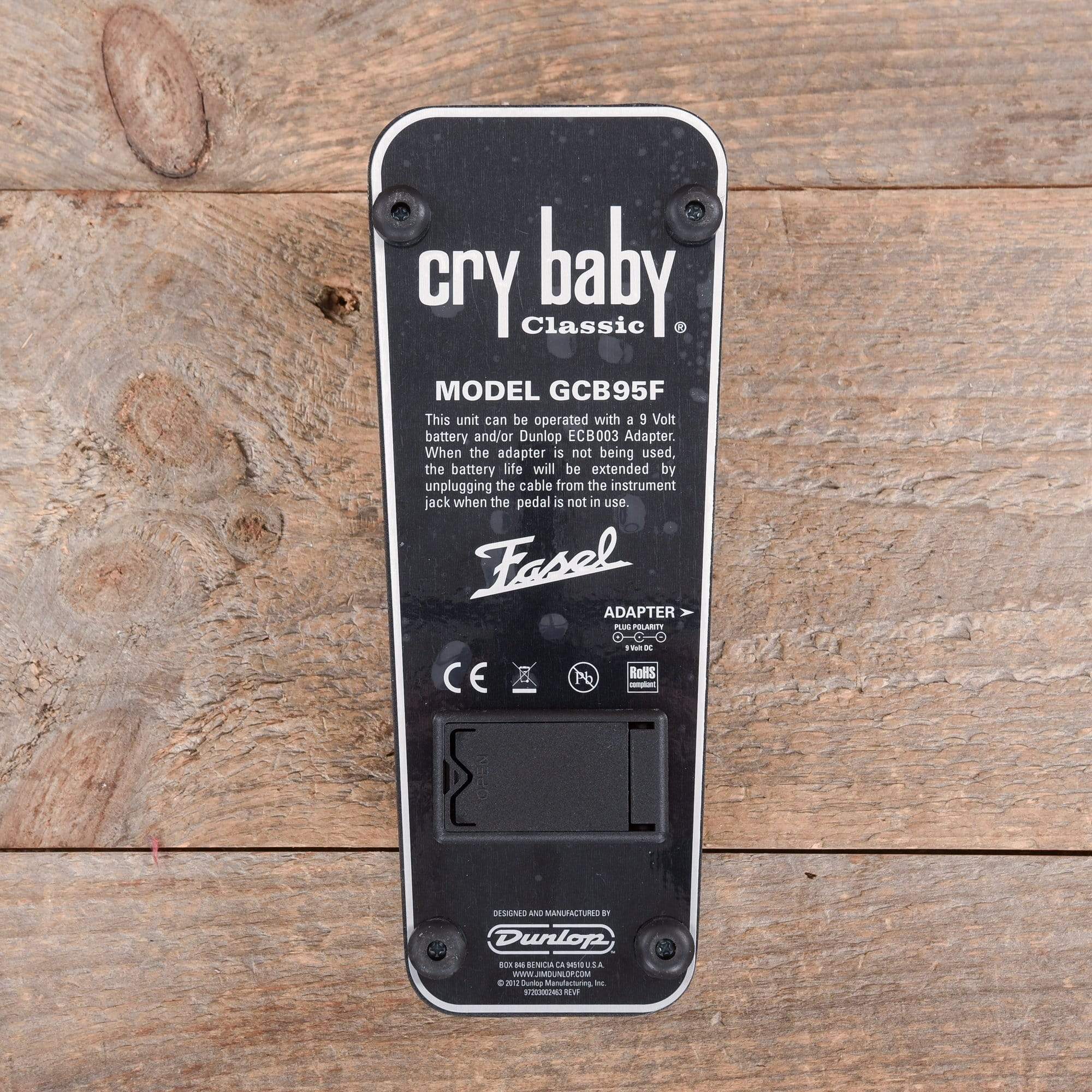 Dunlop GCB95F Cry Baby Classic w/Fasel Inductor – Chicago Music Exchange