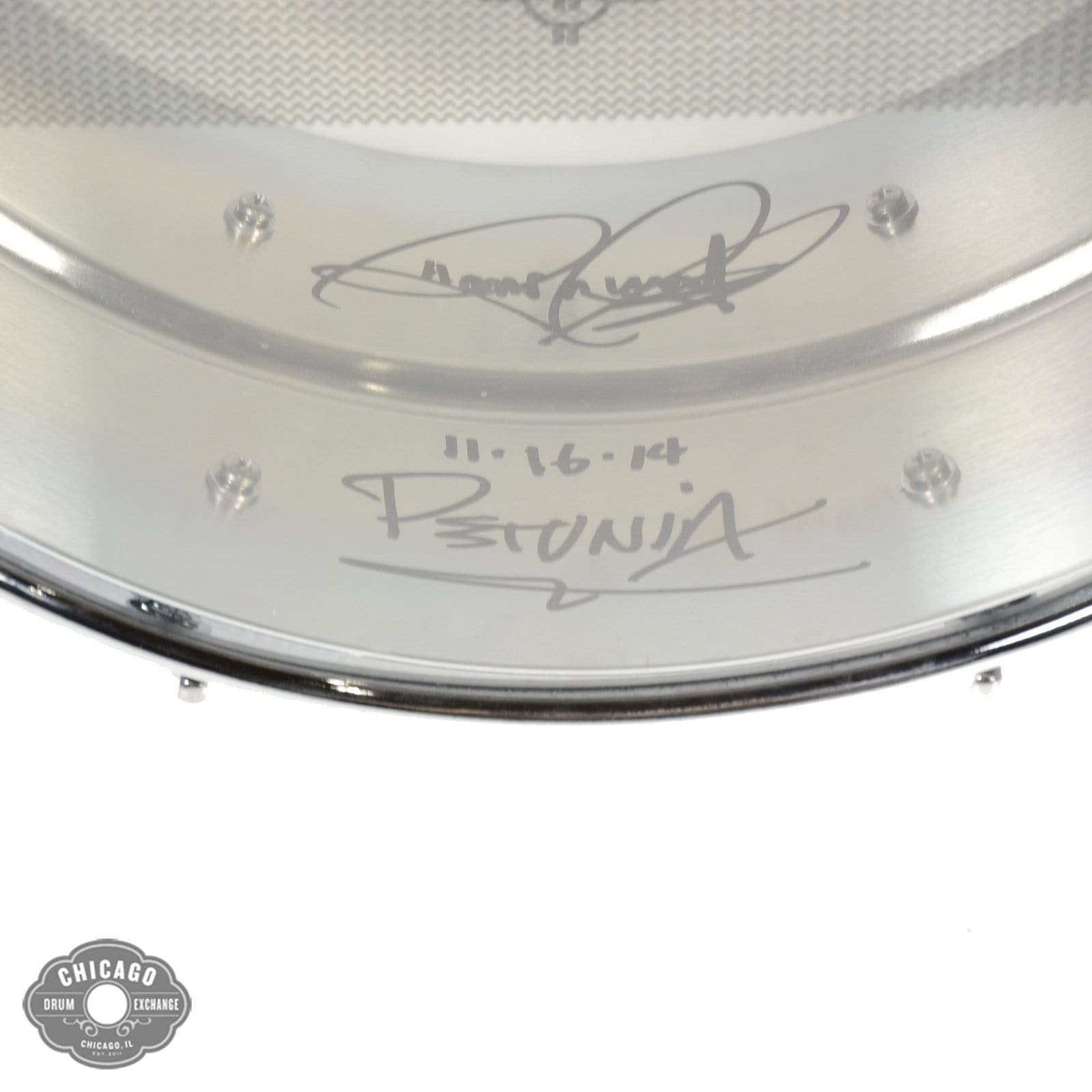 Dunnett 6.5x14 2N Beaded Chrome Over Brass Snare Drum – Chicago Music ...