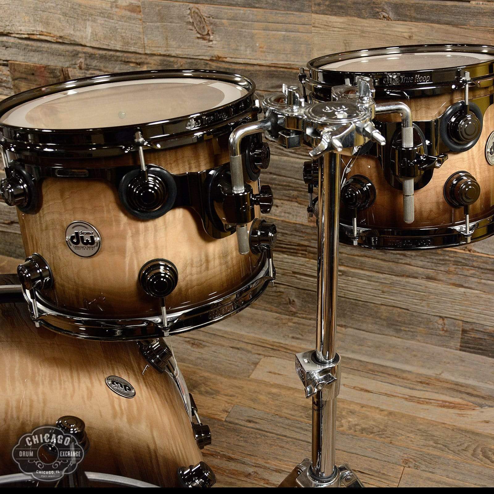 DW Collector's Series 10/12/14/16/22 5pc. Exotic Drum Kit Natural to C ...