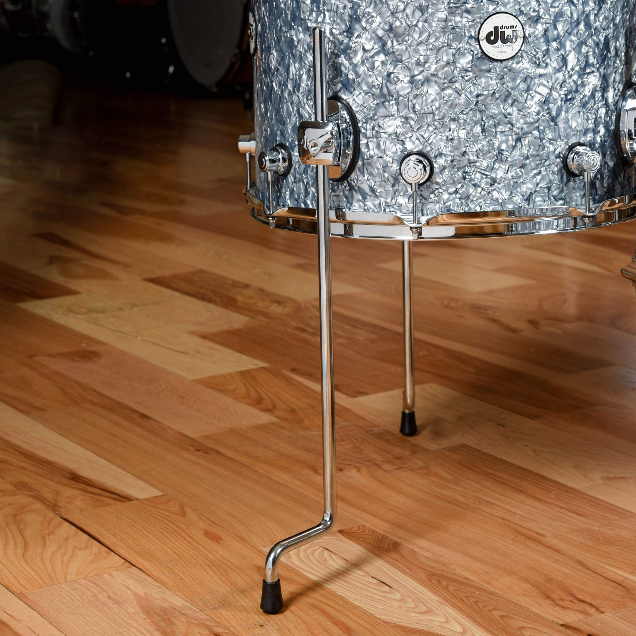 DW Design Series 10/12/16/22/5.5x14 5pc. Drum Kit Silver Slate Marine ...
