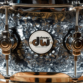 DW Design Series 10/12/16/22/5.5x14 5pc. Drum Kit Silver Slate Marine ...