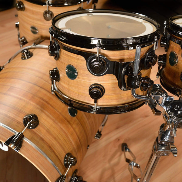 DW Eco-X 10/12/14/20 4pc. Drum Kit Banana Bamboo Birch w/Black Nickel ...