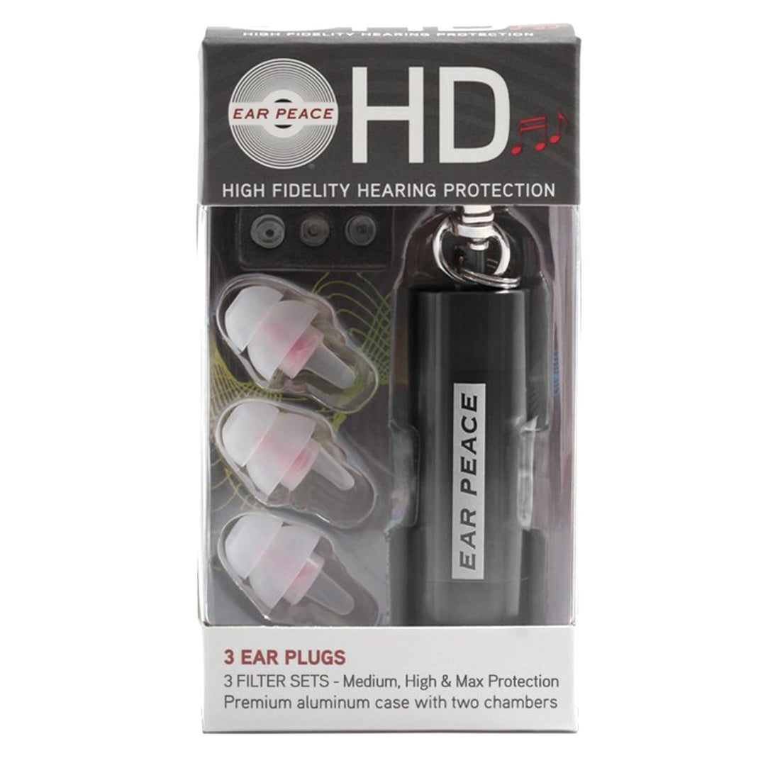 EarPeace HD Musicians Earplugs - Black Case – Chicago Music Exchange