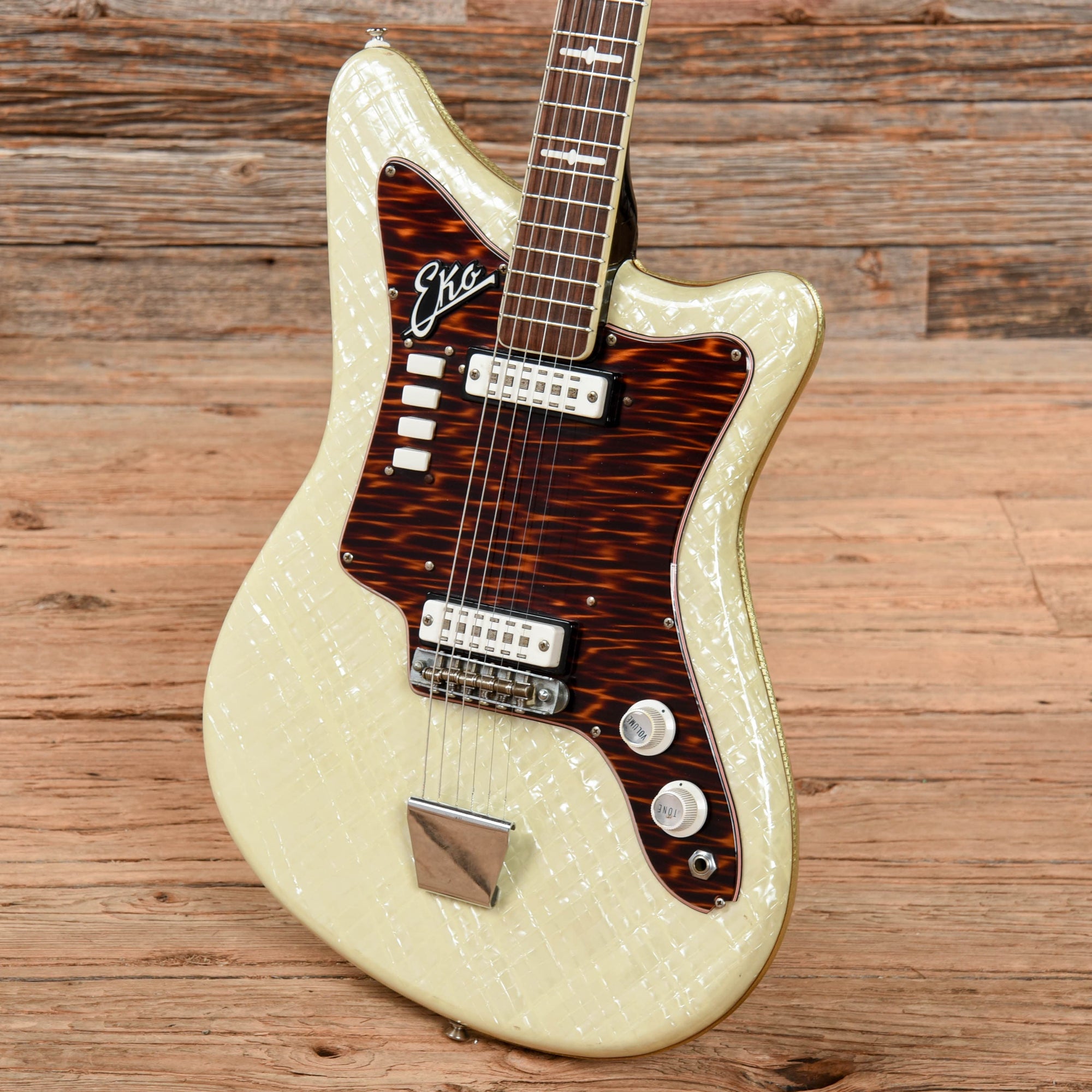 EKO 500 V2 White Pearloid 1960s – Chicago Music Exchange