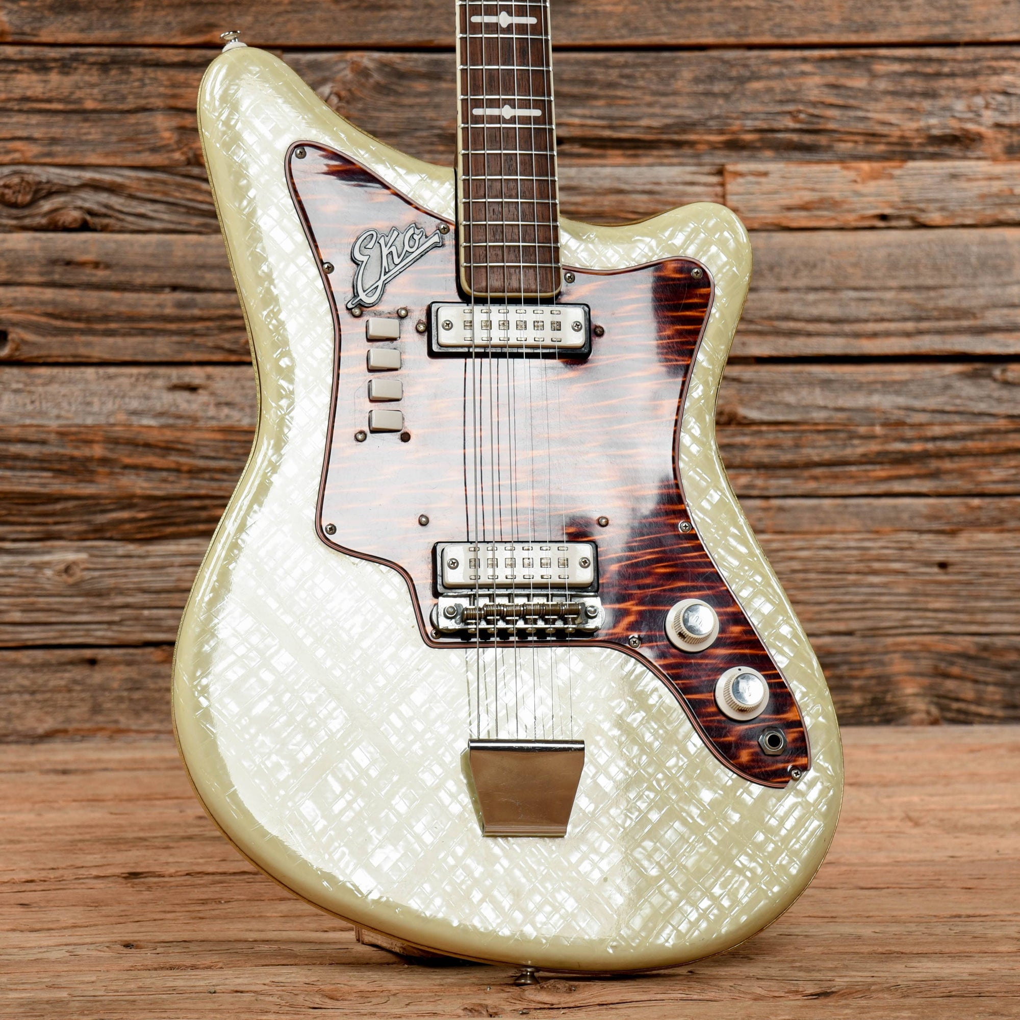 EKO 500 V2 White Pearloid 1960s – Chicago Music Exchange
