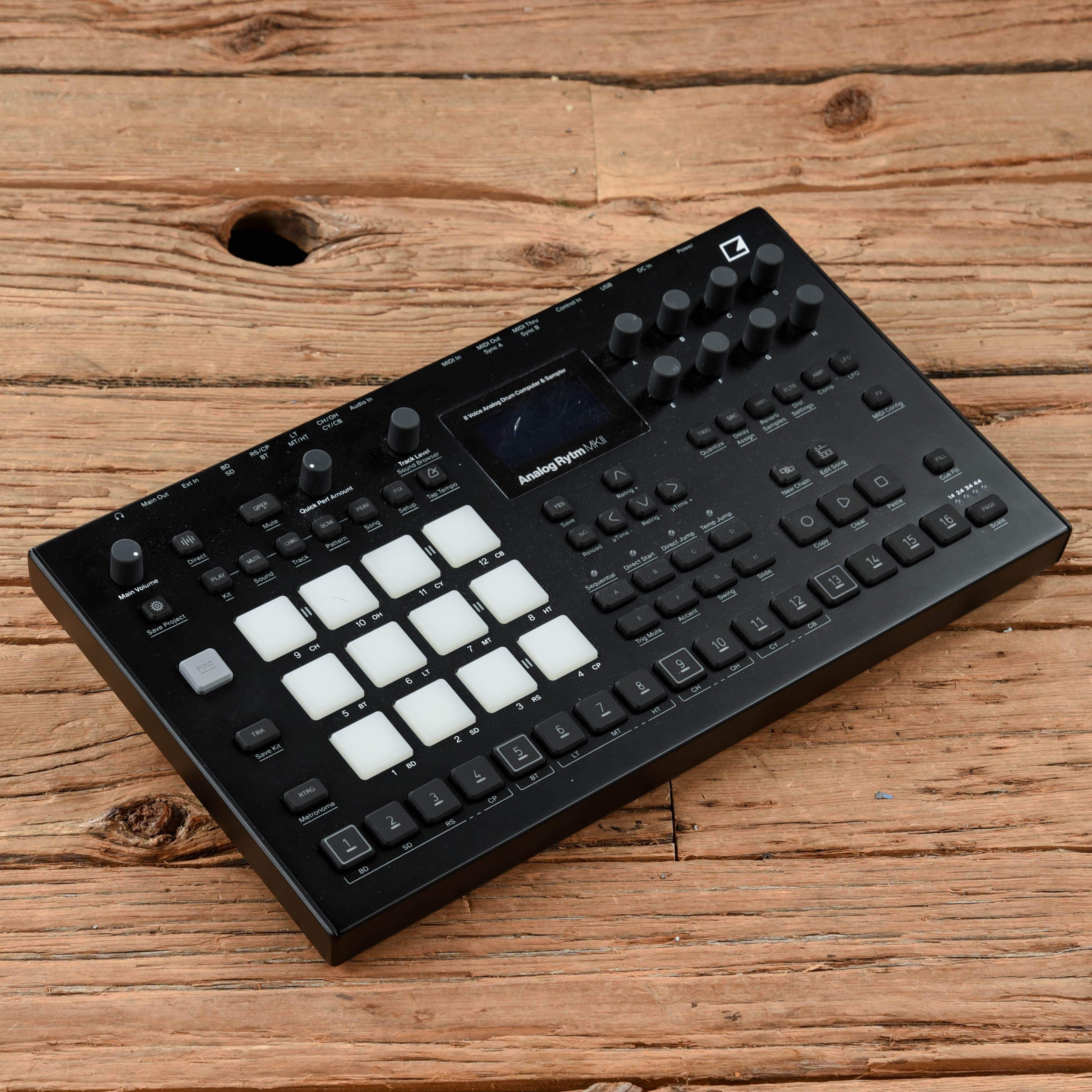 Elektron Analog Rytm MKII 8-Voice Analog Drum Computer & Sampler ...