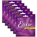Elixir 11025 Acoustic 80/20 Poly Custom Light 11-52 (6 Pack Bundle ...