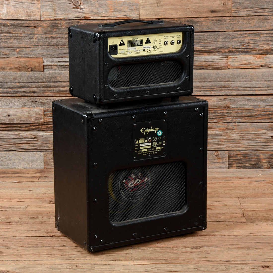 Epiphone Valve Junior Stack 5-Watt Tube Guitar Amp Head and 1x12' Guit ...