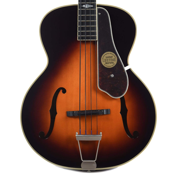 Epiphone De Luxe Classic Acoustic Electric 4 String Bass Vintage Sunbu ...