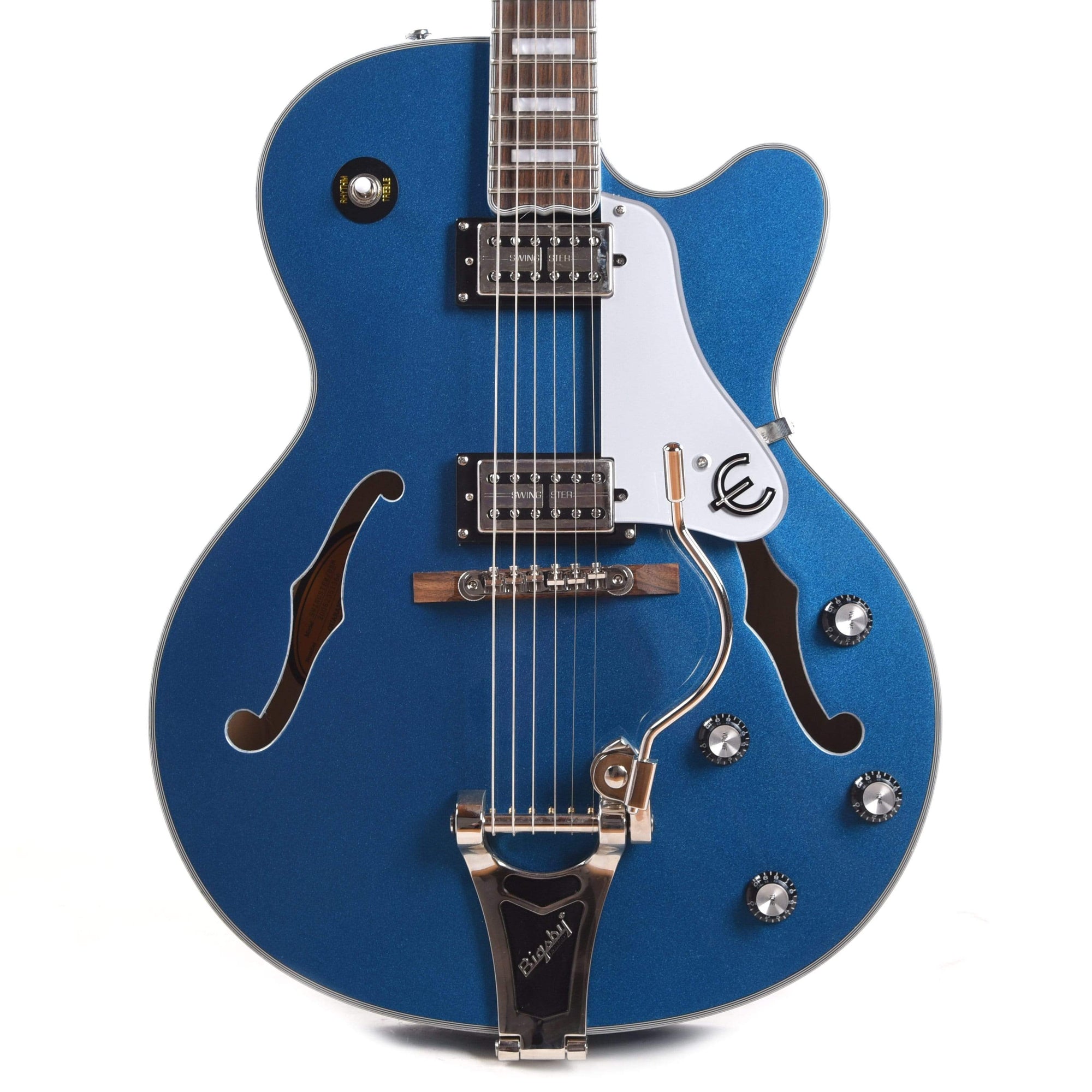 Epiphone Emperor Swingster Delta Blue Metallic w/Bigsby – Chicago Music ...