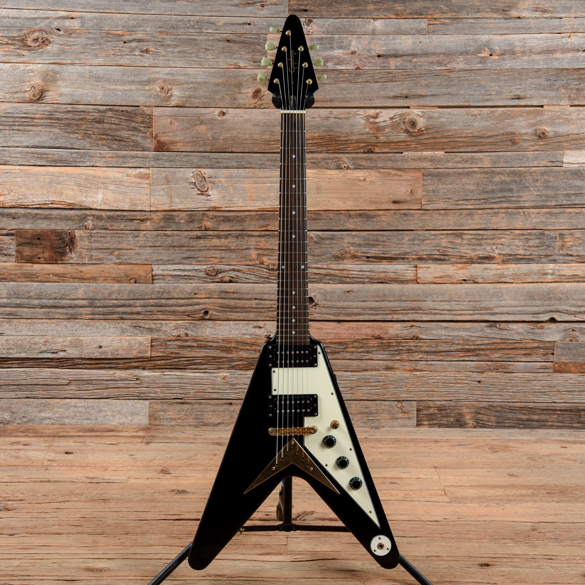 Epiphone '58 Korina Flying V 7-String Ebony 2000 – Chicago Music Exchange