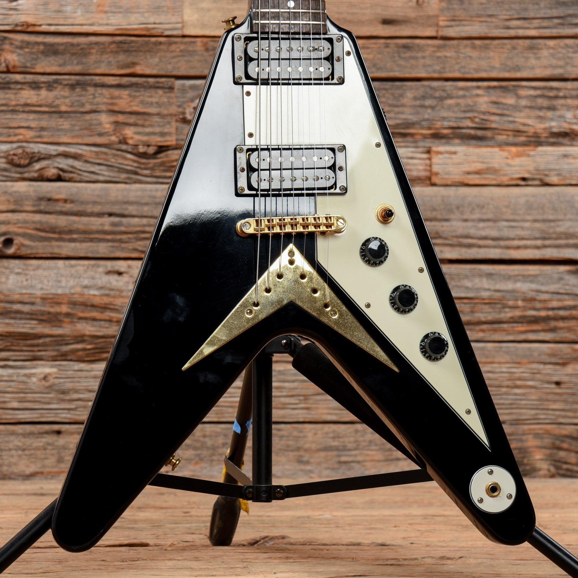 Epiphone '58 Korina Flying V 7-String Ebony 2000 – Chicago Music Exchange
