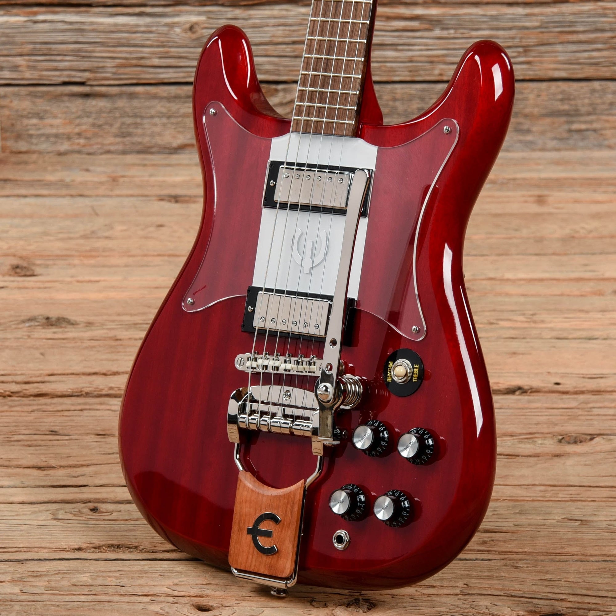 Epiphone Crestwood Custom Tremotone Cherry – Chicago Music Exchange