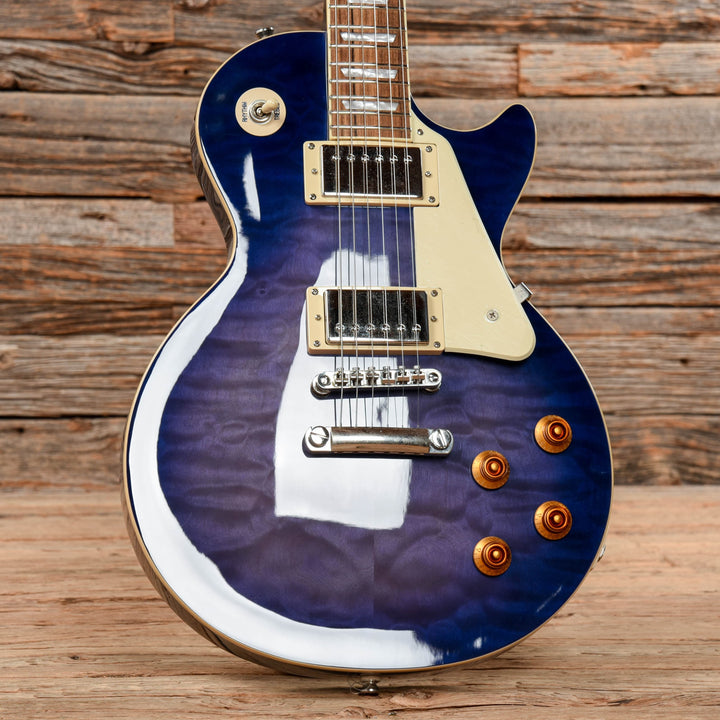 Epiphone Les Paul Standard Plus Top Pro Transparent Blue Burst 2018 ...