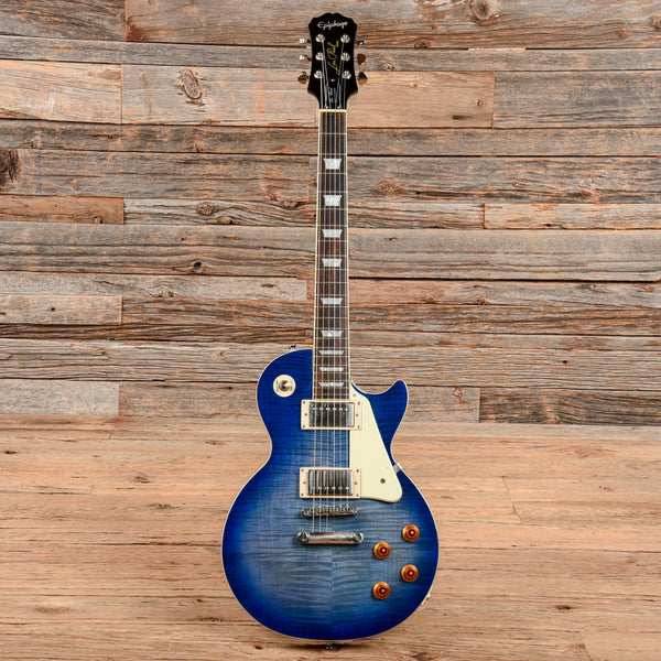 Epiphone Les Paul Standard Plus Top Transparent Blue 2010 – Chicago ...