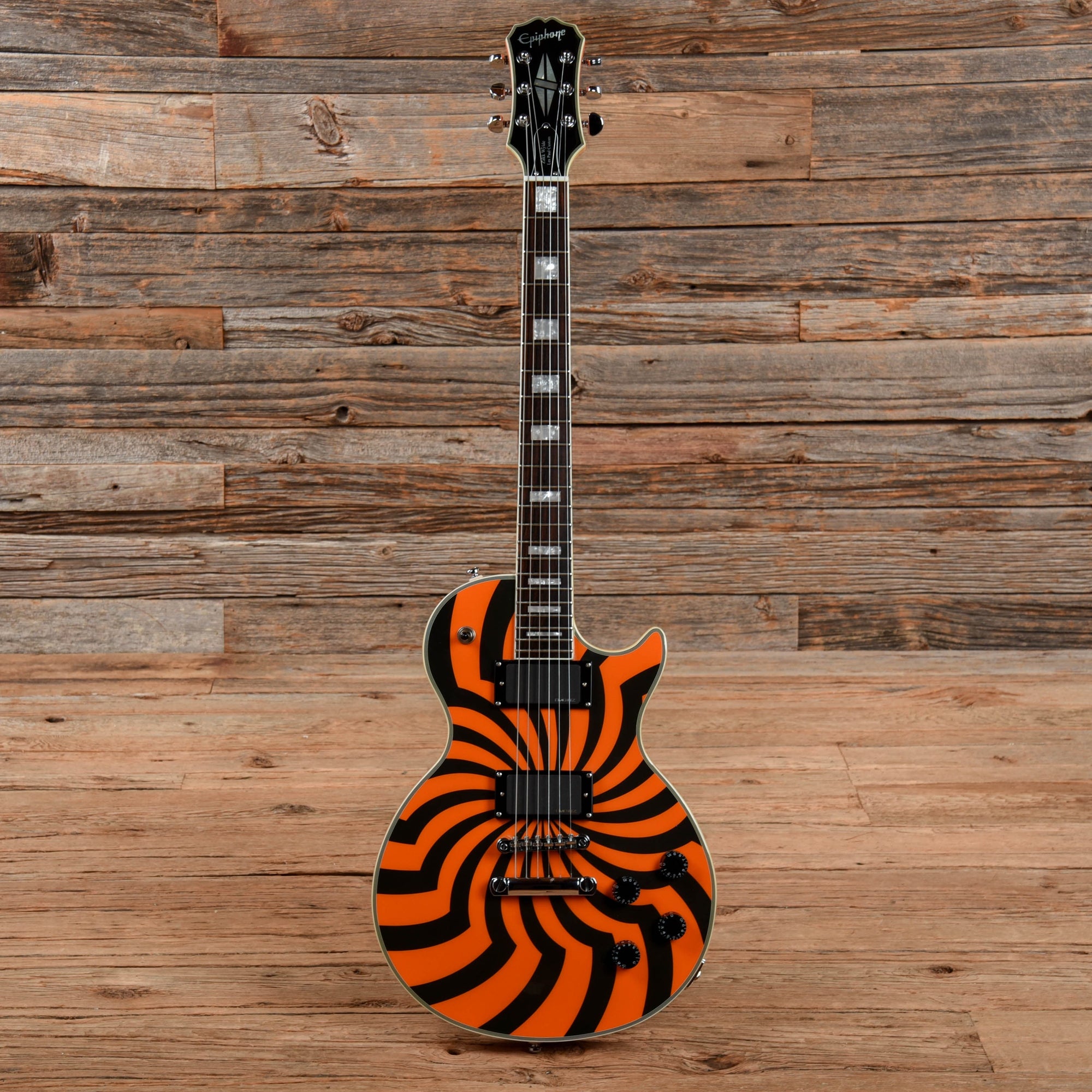 Epiphone Zakk Wylde Signature Les Paul Custom Buzzsaw Orange – Chicago Music Exchange