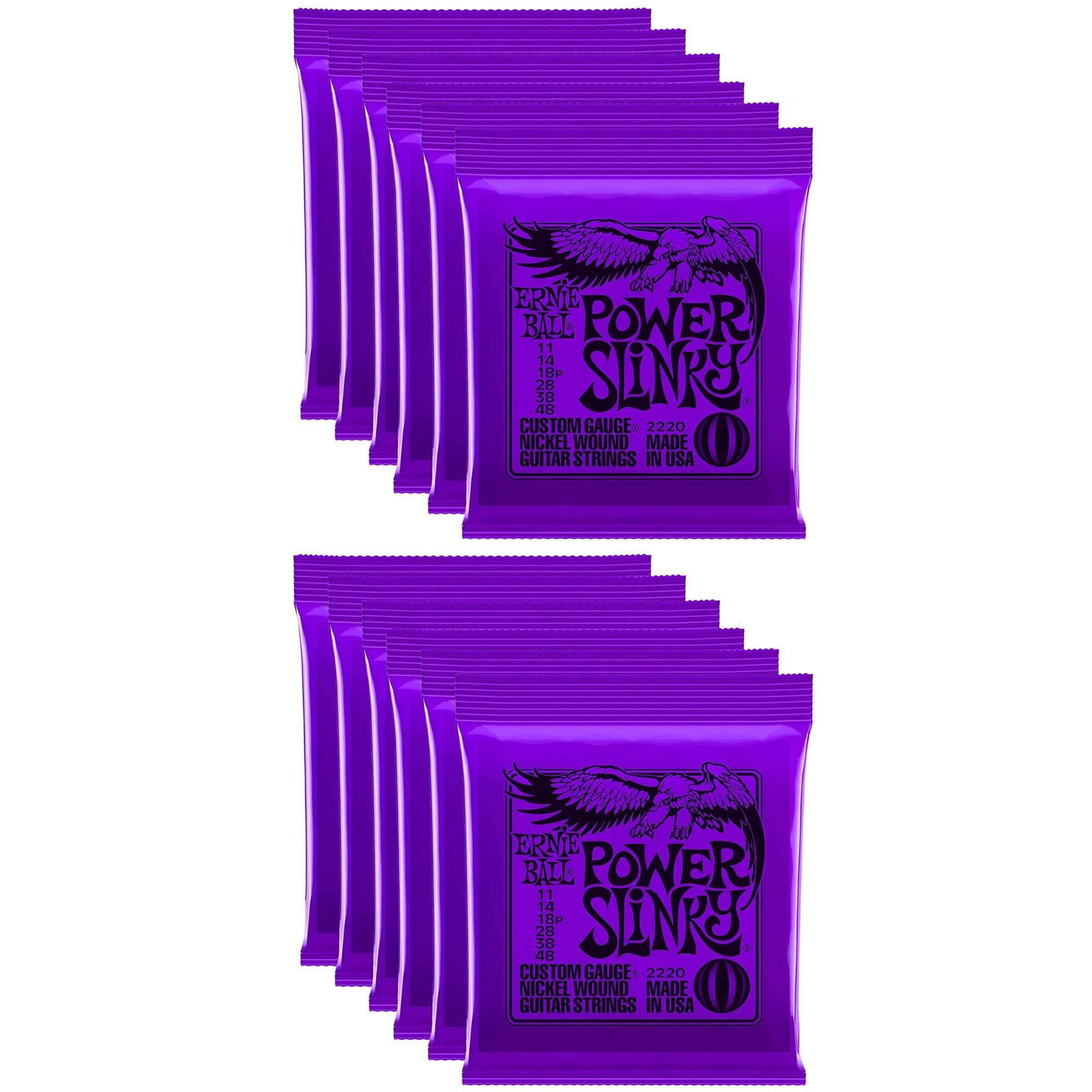 Ernie Ball 2220 Power Slinky 11-48 (12 Pack Bundle) – Chicago Music Exchange