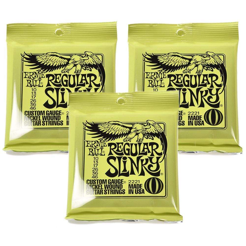 Ernie Ball 2221 Regular Slinky 10-46 (3 Pack Bundle) – Chicago Music Exchange