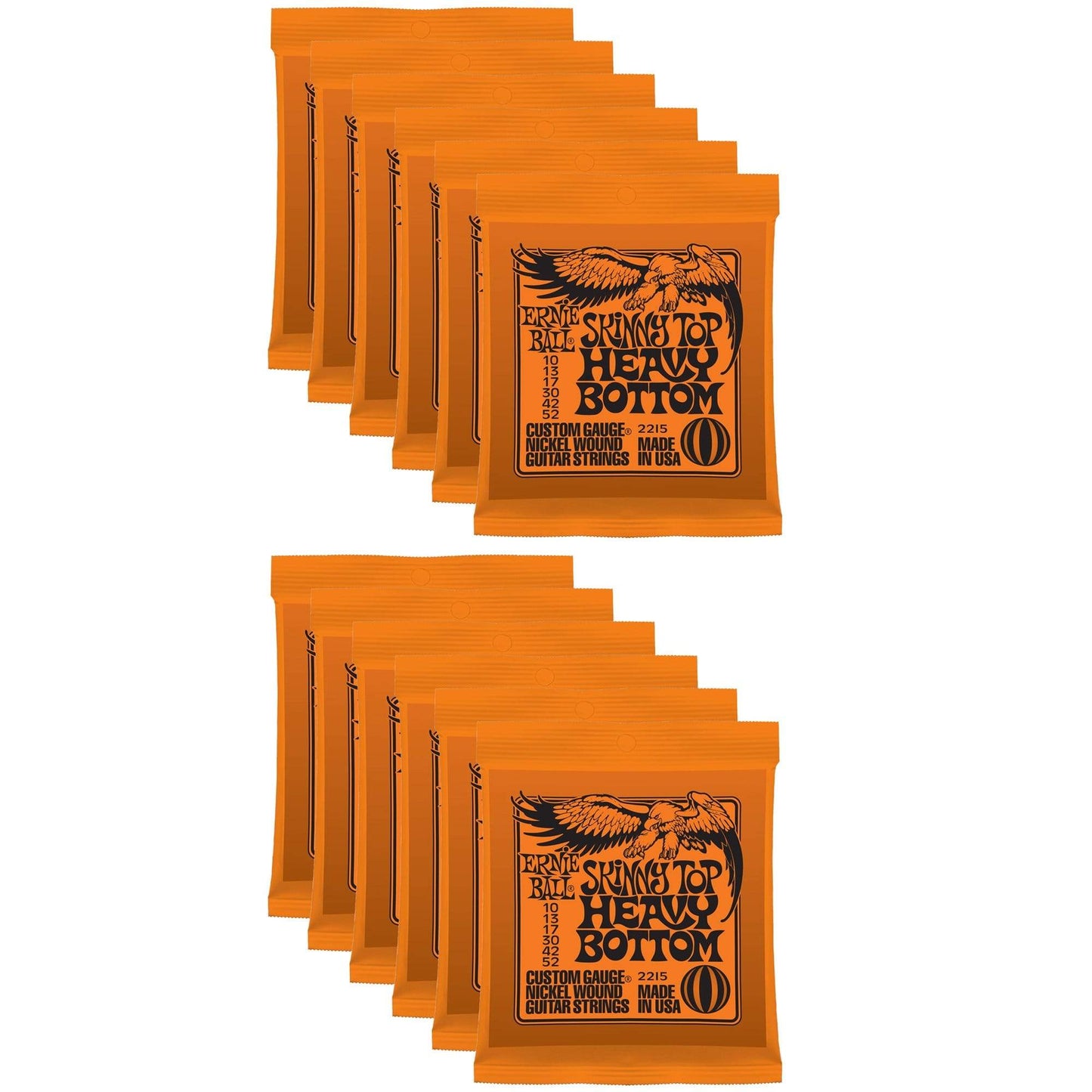 Ernie Ball Skinny Top Heavy Bot Electric Guitar Strings 10-52 – Chicago ...