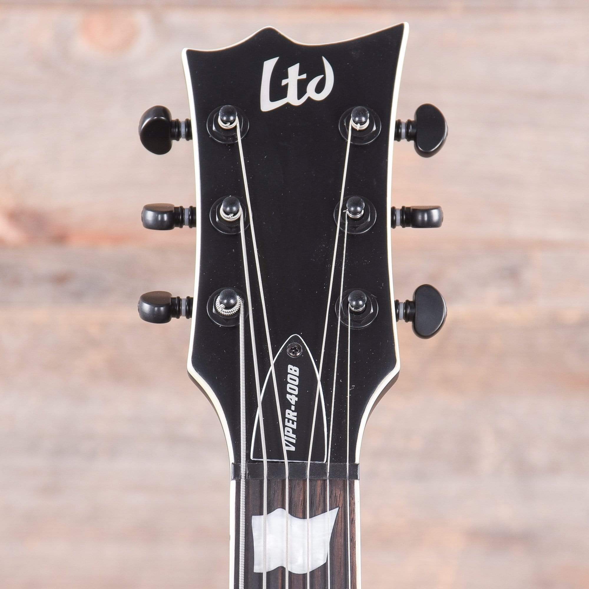 ESP LTD Viper-400 Baritone Black Satin – Chicago Music Exchange