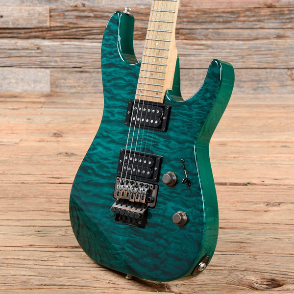 ESP Custom Shop M-II Transparent Green – Chicago Music Exchange