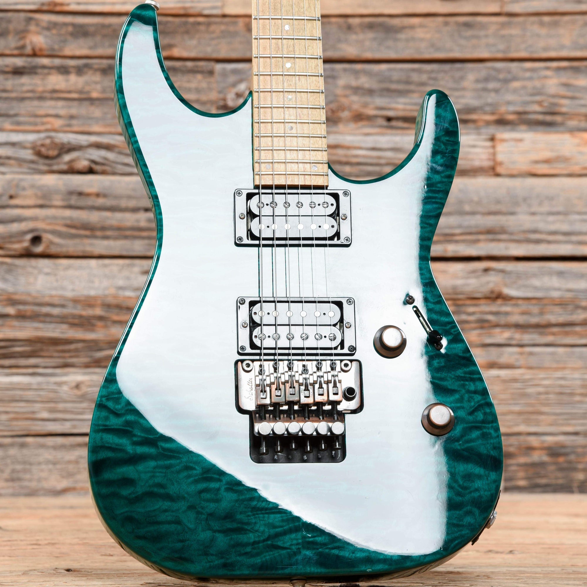 ESP Custom Shop M-II Transparent Green – Chicago Music Exchange