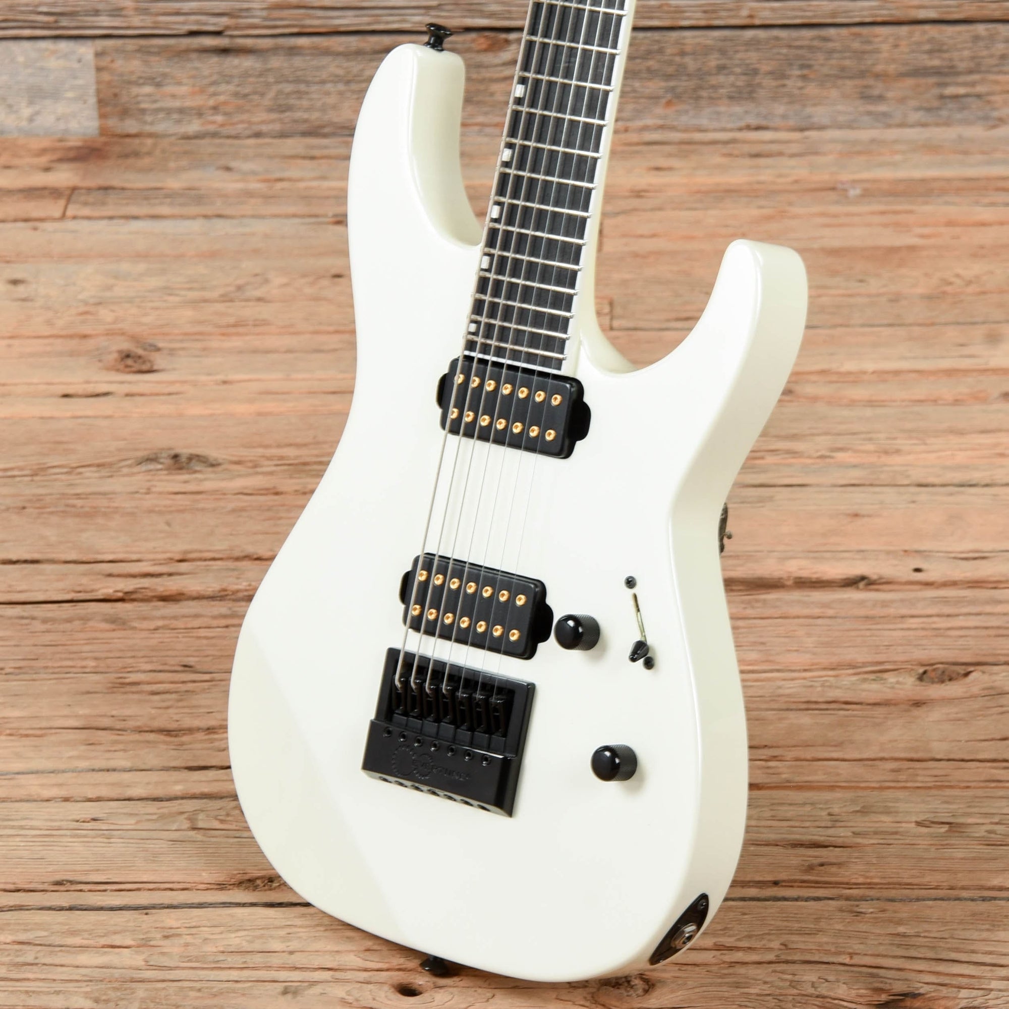 ESP E-II M-II 7B Baritone Evertune White – Chicago Music Exchange