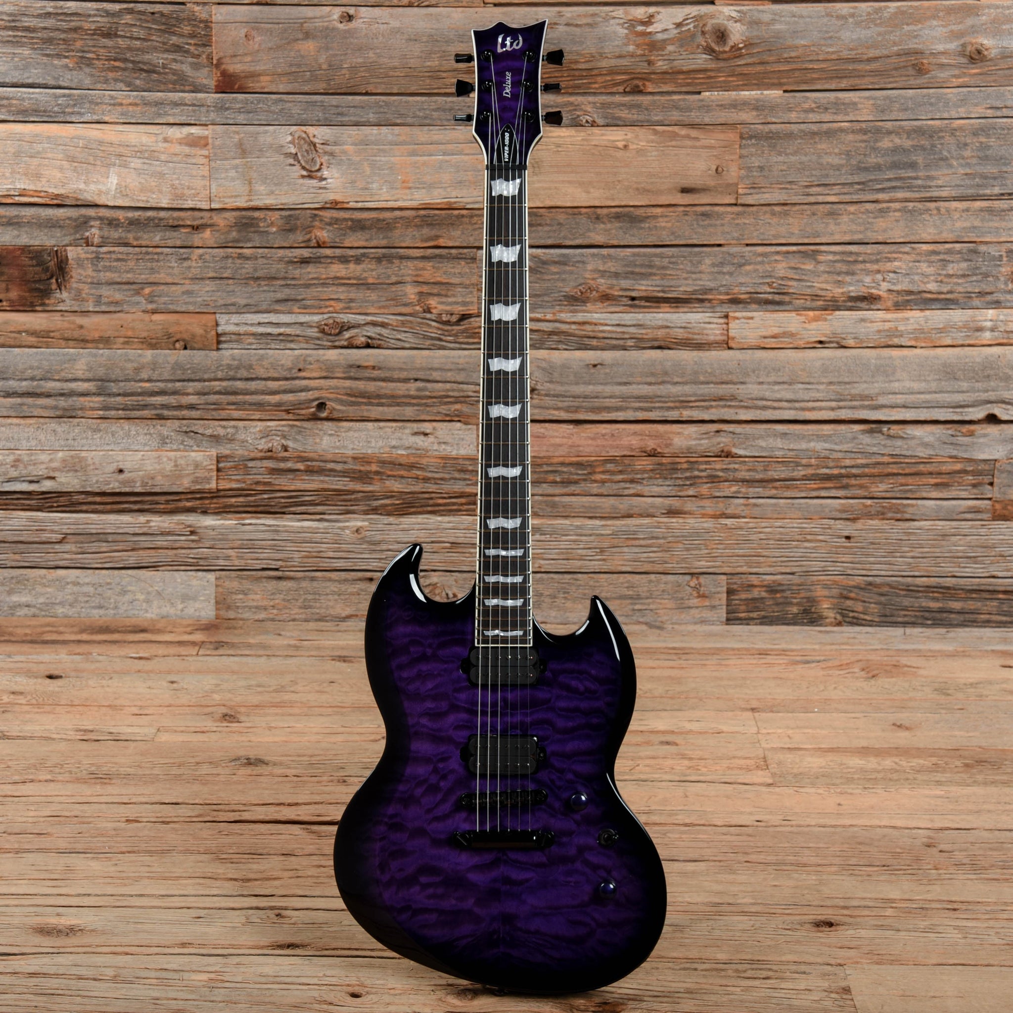 ESP LTD Viper-1000 See Thru Purple Sunburst 2020 – Chicago Music Exchange