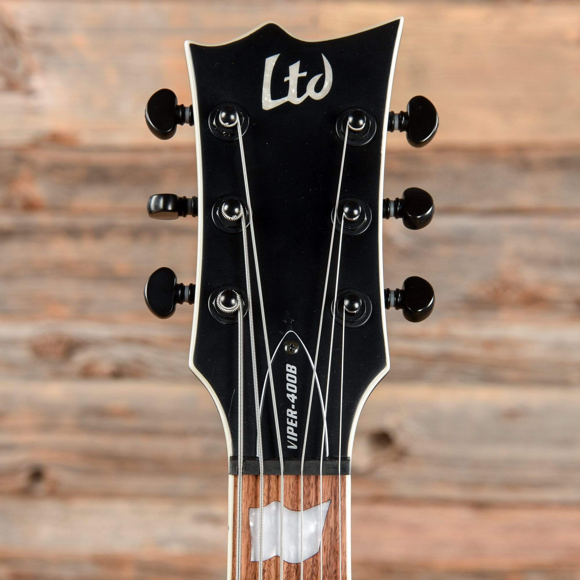 ESP LTD Viper-400 Baritone Black Satin 2019 – Chicago Music Exchange