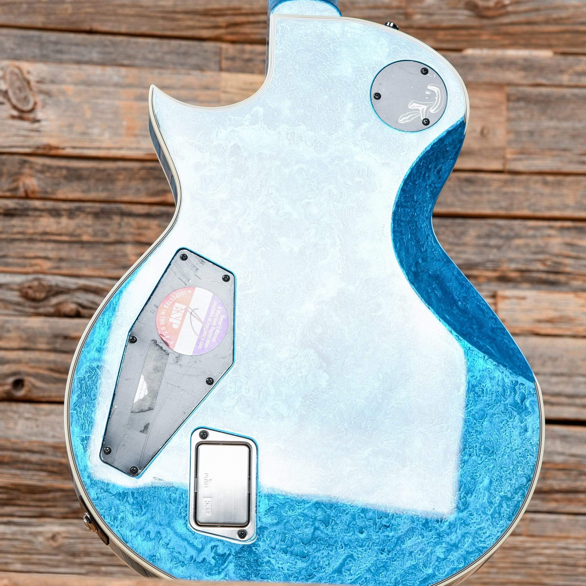 ESP Original Eclipse Custom Blue Liquid Metal 2019 – Chicago Music Exchange