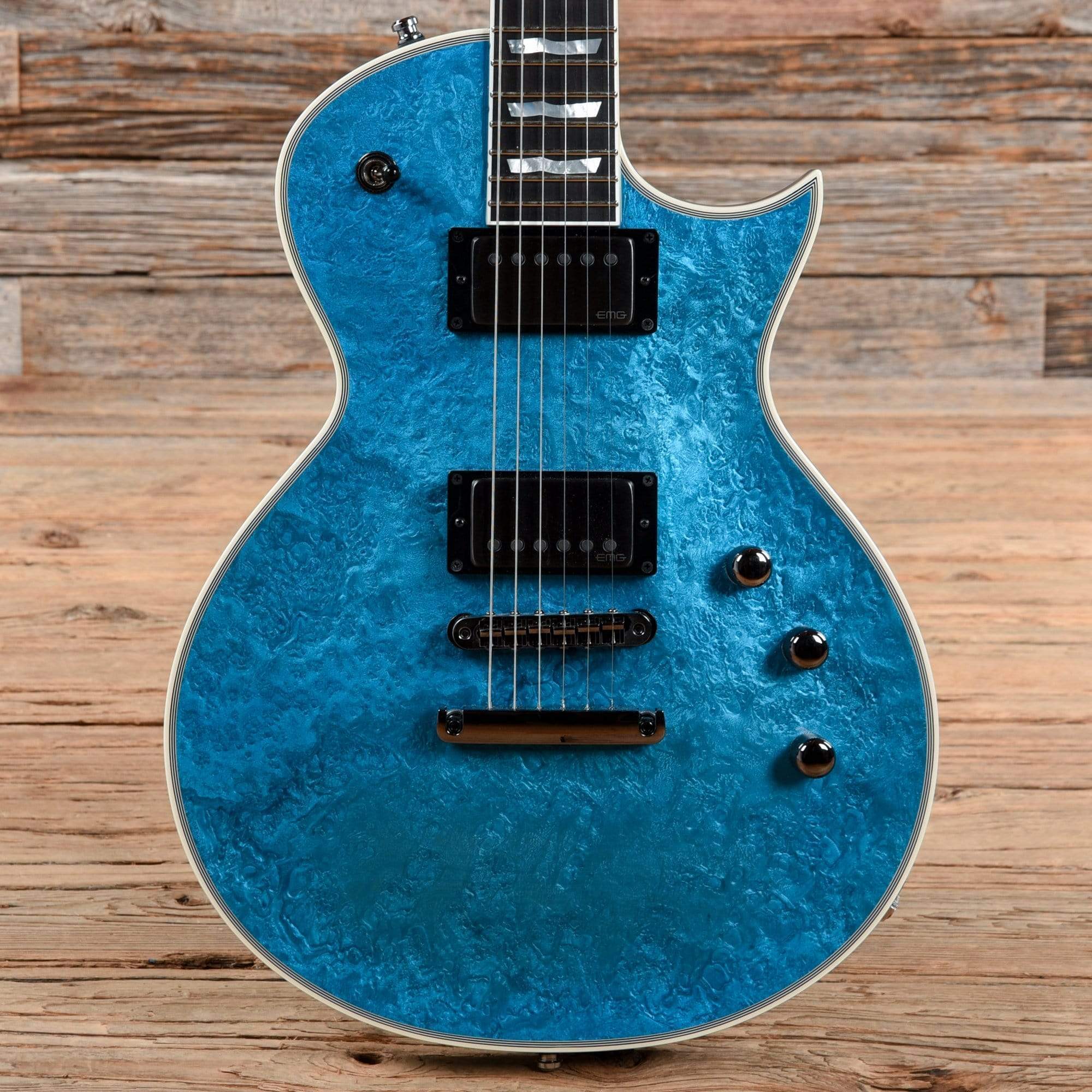 ESP Original Eclipse Custom Blue Liquid Metal 2019 – Chicago Music Exchange