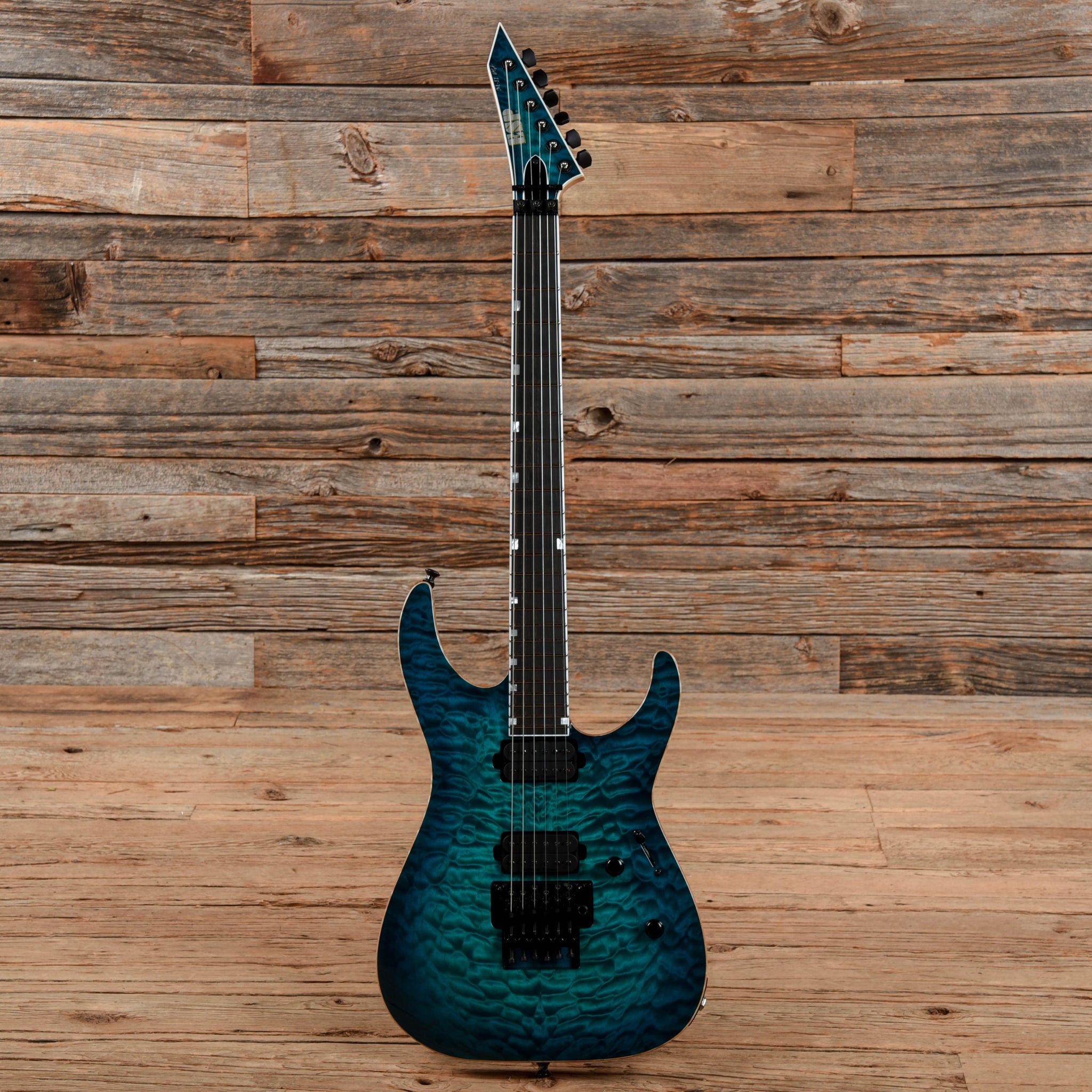 ESP USA M-II NTB FR Aquamarine Sunburst 2020 – Chicago Music Exchange