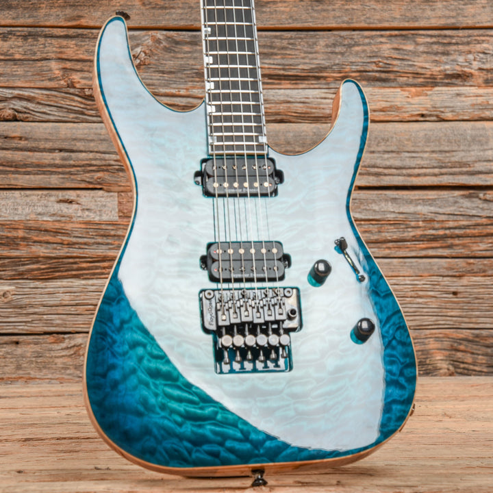 ESP USA M-II NTB FR Aquamarine Sunburst 2020 – Chicago Music Exchange