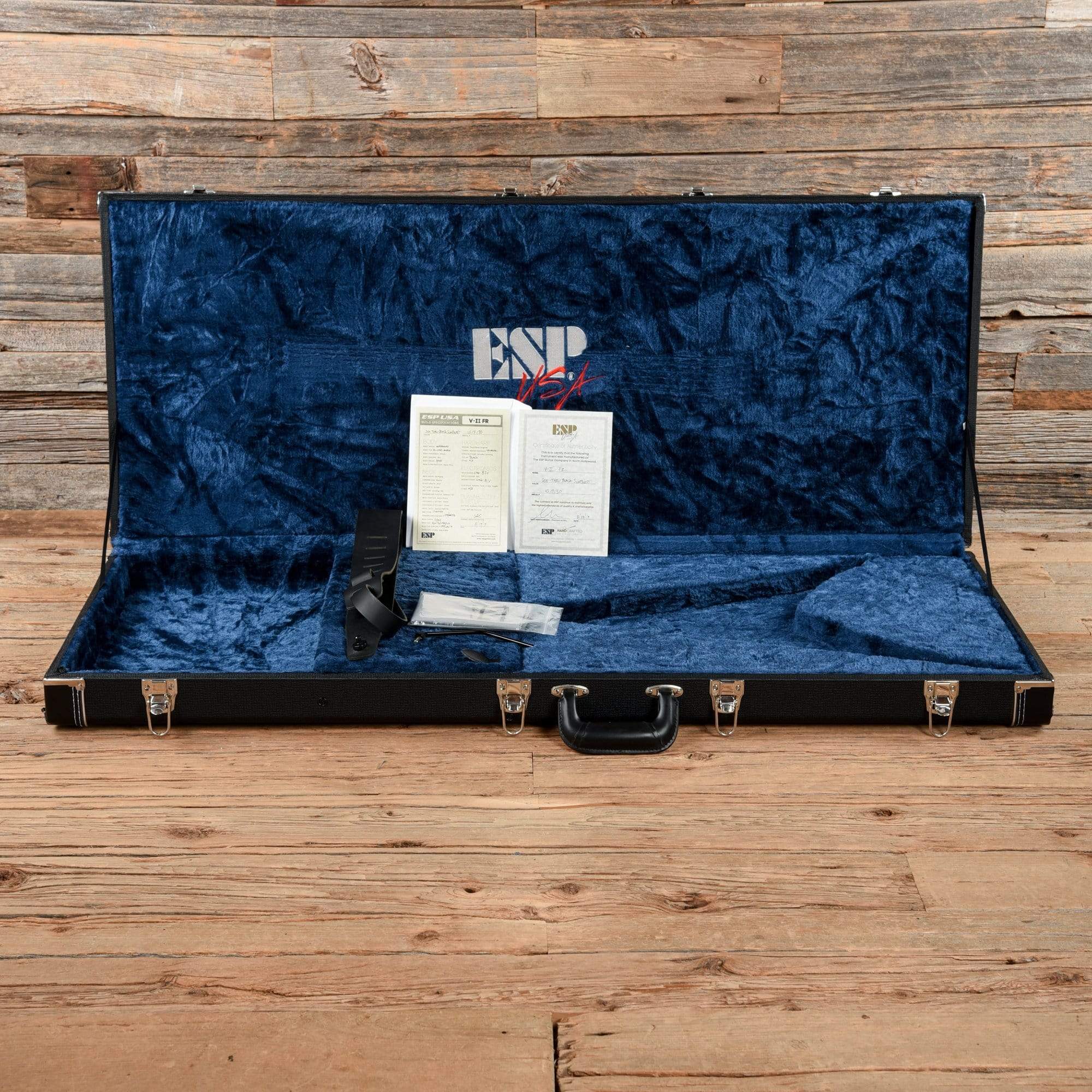 ESP USA V-II Black Sunburst 2019 – Chicago Music Exchange