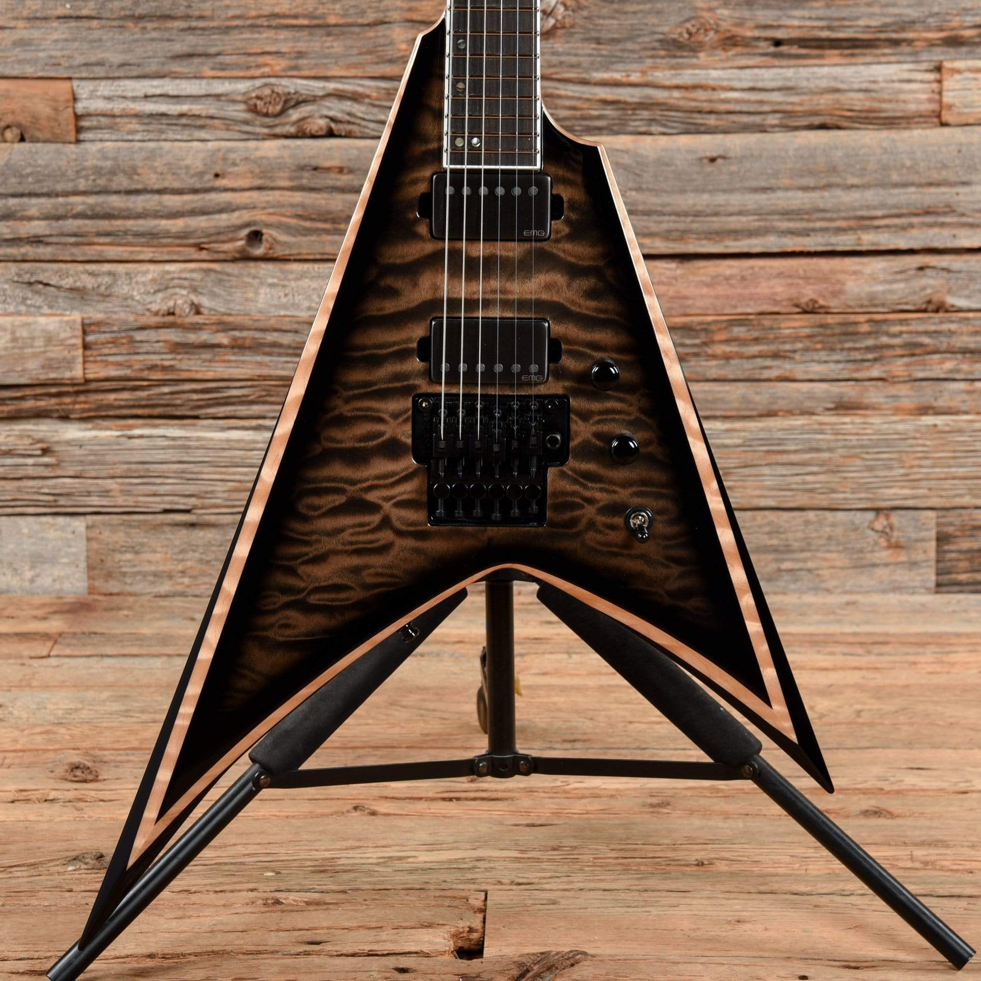 ESP USA V-II Black Sunburst 2019 – Chicago Music Exchange