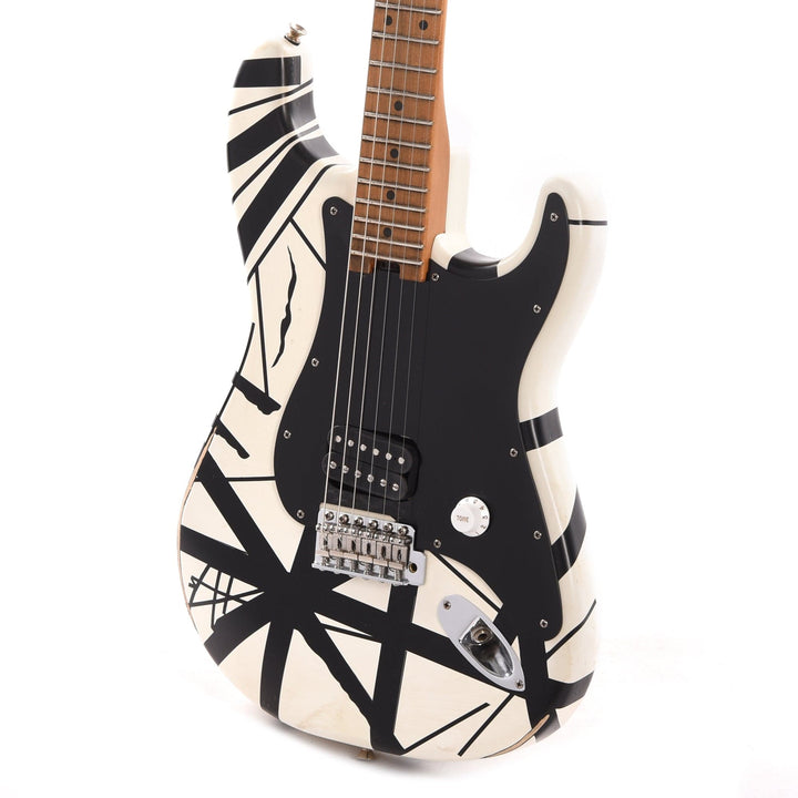 EVH Striped Series '78 Eruption Relic Black w/White Stripes – Chicago ...