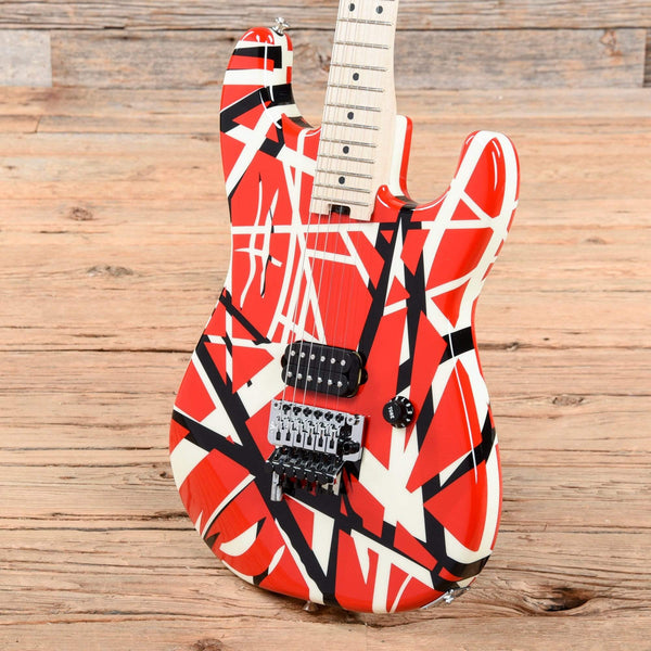EVH Striped Series Electric Guitar Red/Black/White 2017 – Chicago Music ...