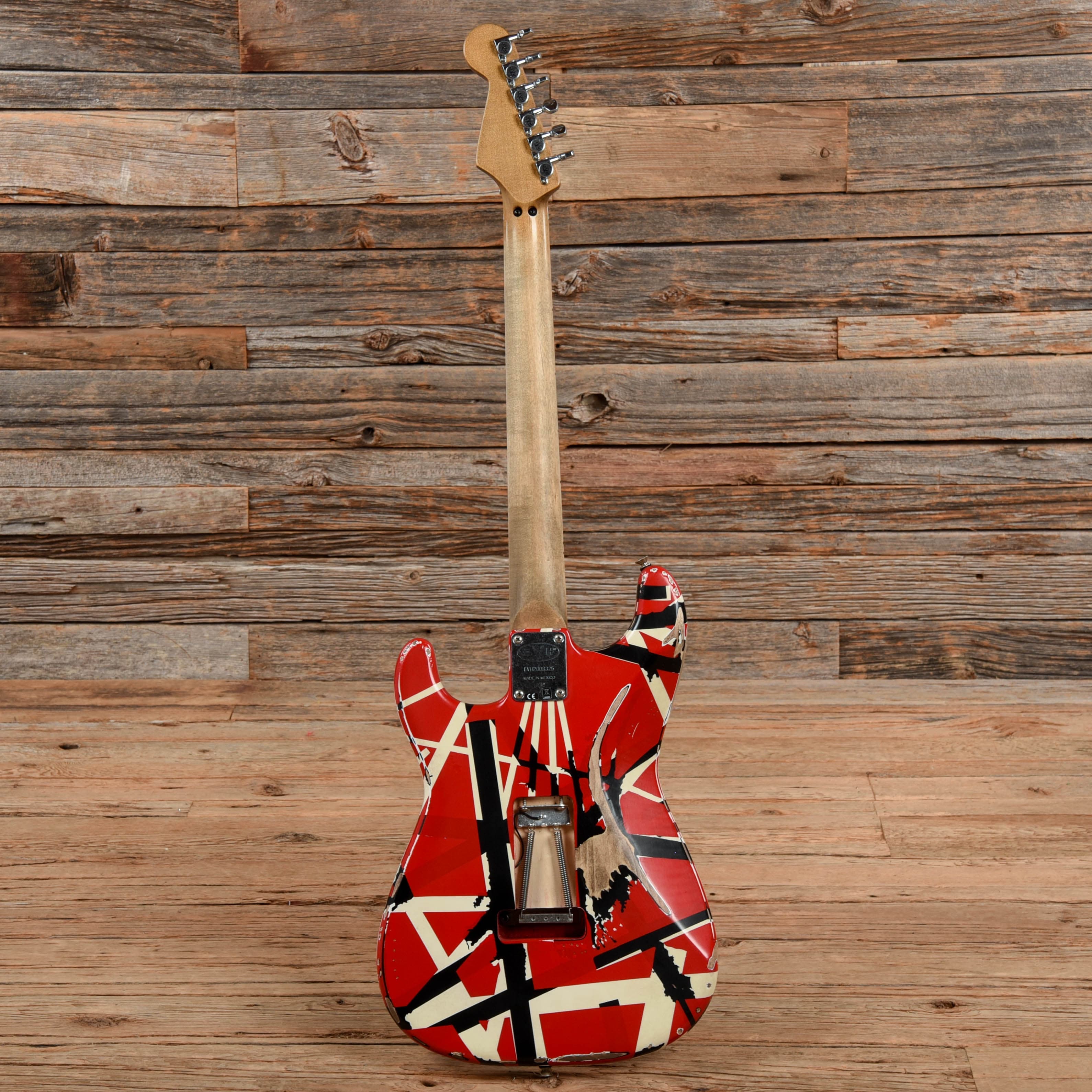 EVH Striped Series Frankie Red White Black Relic Red White Black 2021 ...