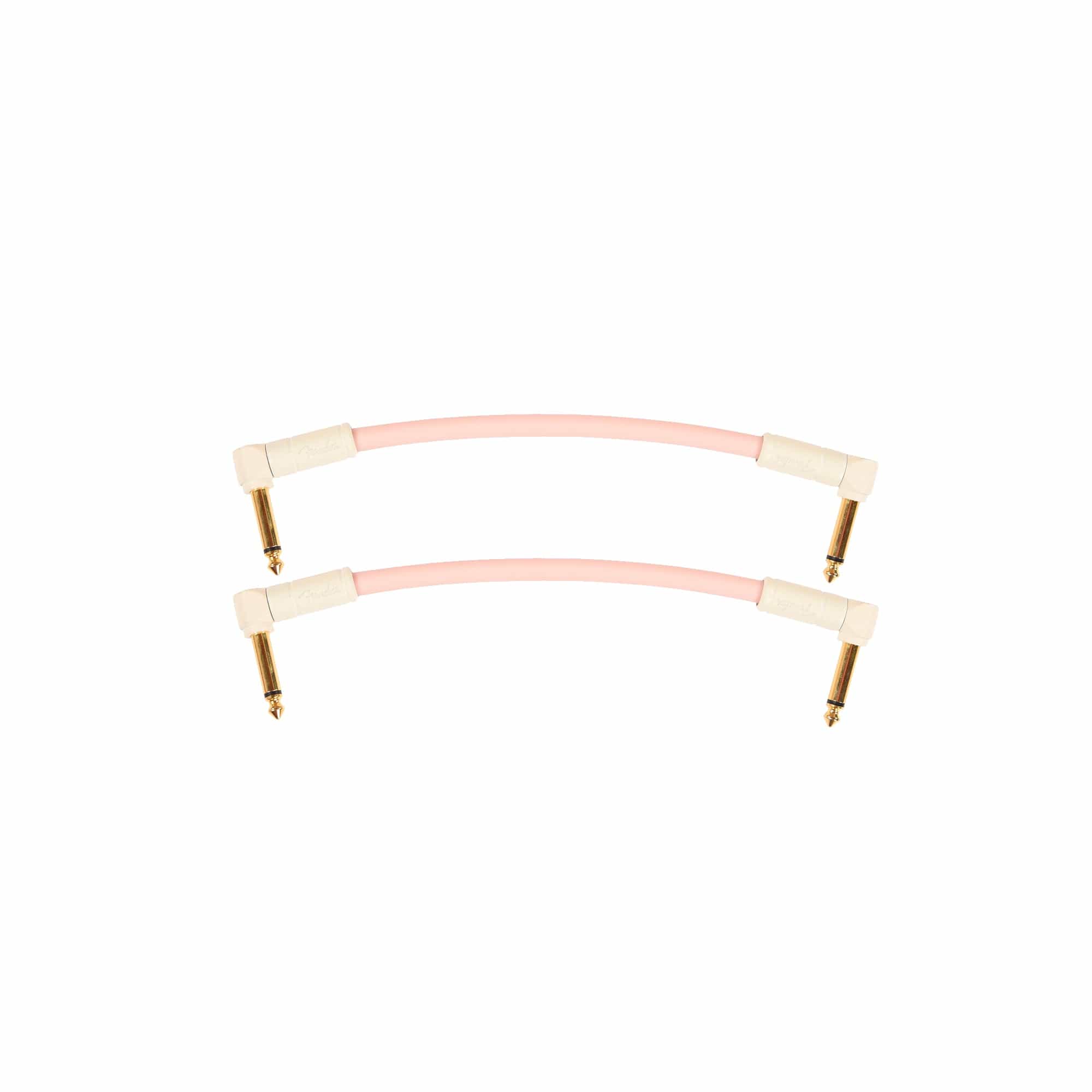Fender Deluxe Instrument Patch Cable Shell Pink 6" Angle-Angle 2 Pack ...